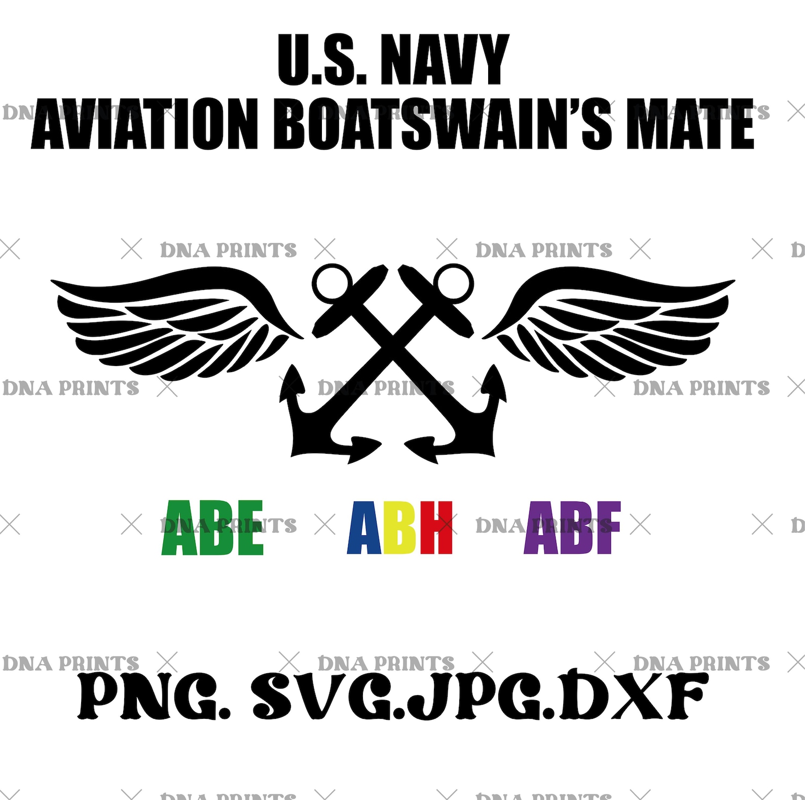 US Navy Aviation Boatswain's Mate PNG, Svg, Dfx File, ABH - Etsy