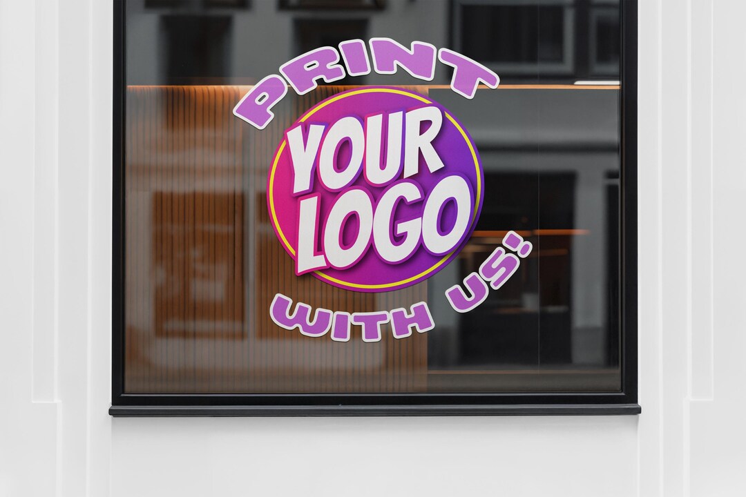 Custom Printed Logo Vinyl Decals - Full Color, Weatherproof - Etsy