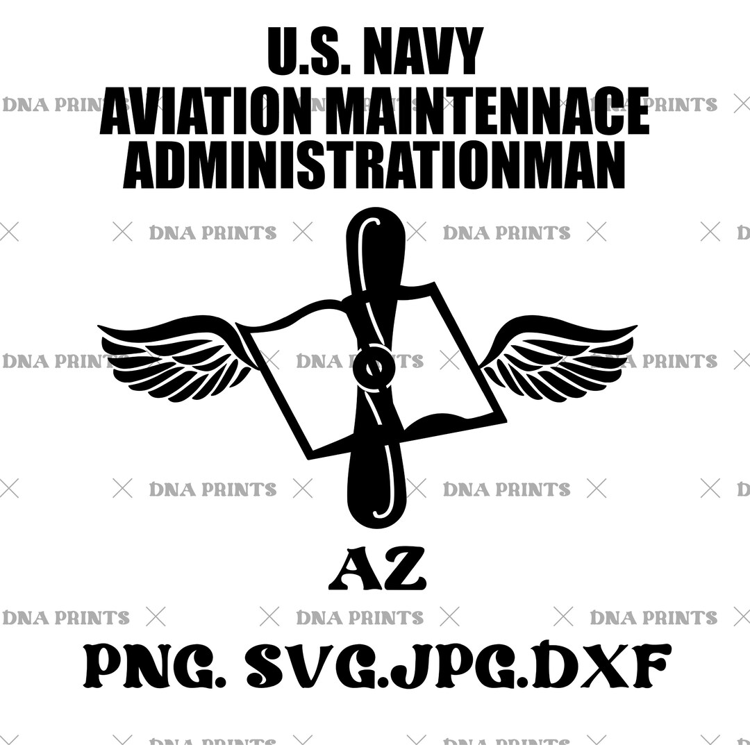 US Navy Aviation Maintenance Adminstrationman PNG, Svg, Dfx File, ABH ...