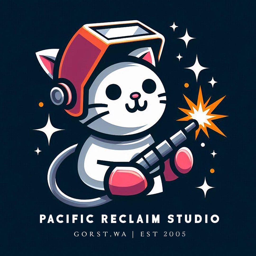 Welding Cat Sticker 3x3 Vinyl Sticker Cute Cat Welder Fundraiser for ...