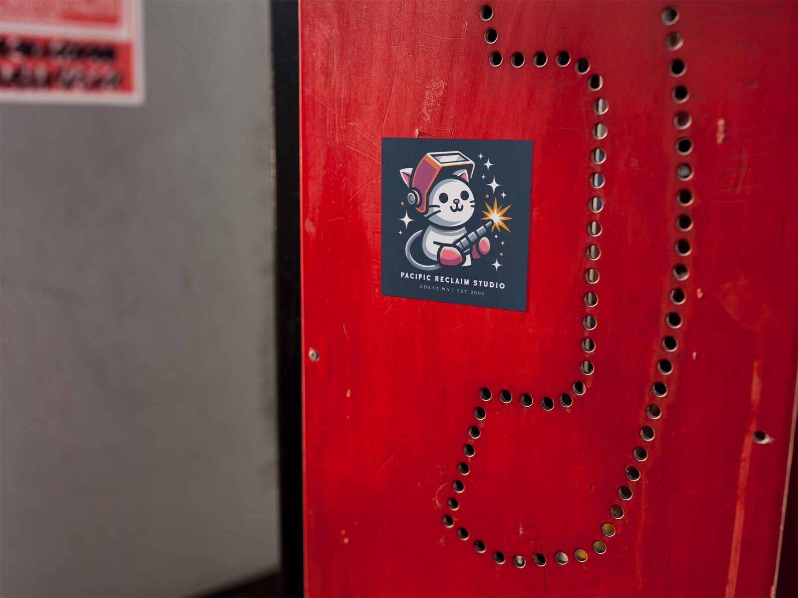 Welding Cat Sticker 3x3 Vinyl Sticker Cute Cat Welder Fundraiser for ...