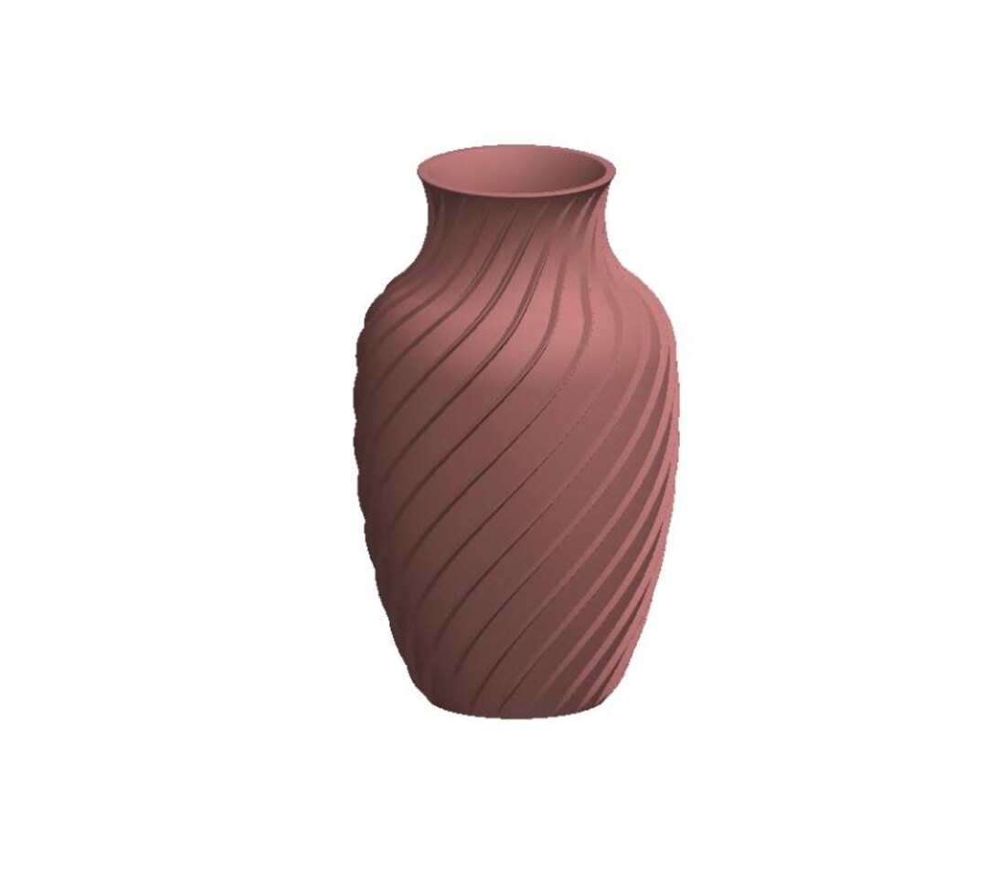 Modern Helix Twist Vase: 3D Printing STL File - Etsy