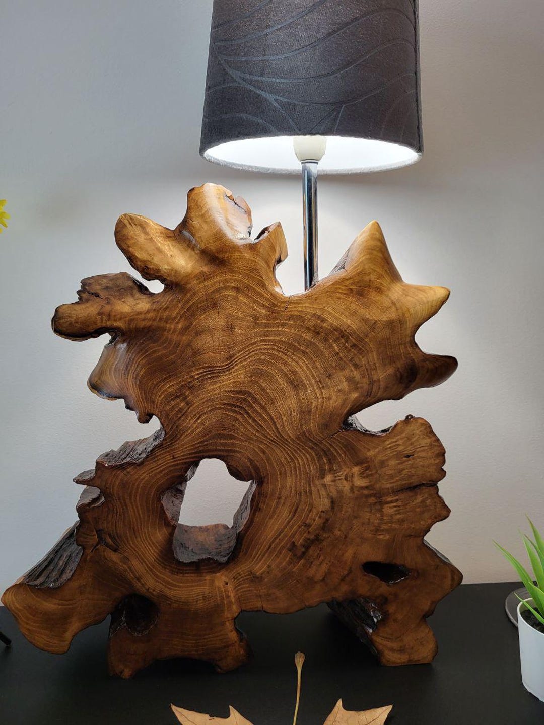 Unique Hand Made Lamp Made From Wood. - Etsy