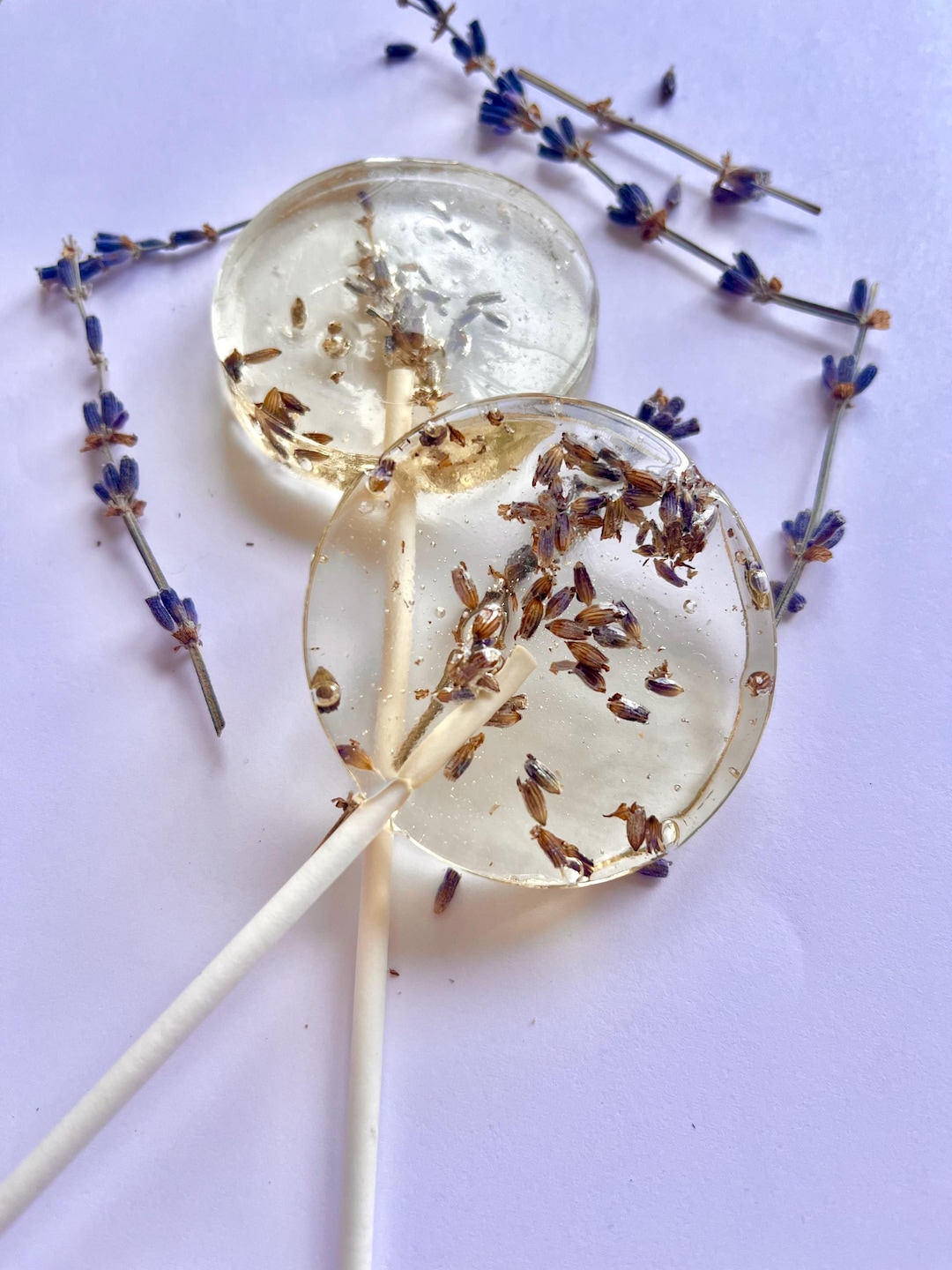 French Lavender Flower Lollipops- Hard Candy-lollipops-lavender-tea ...