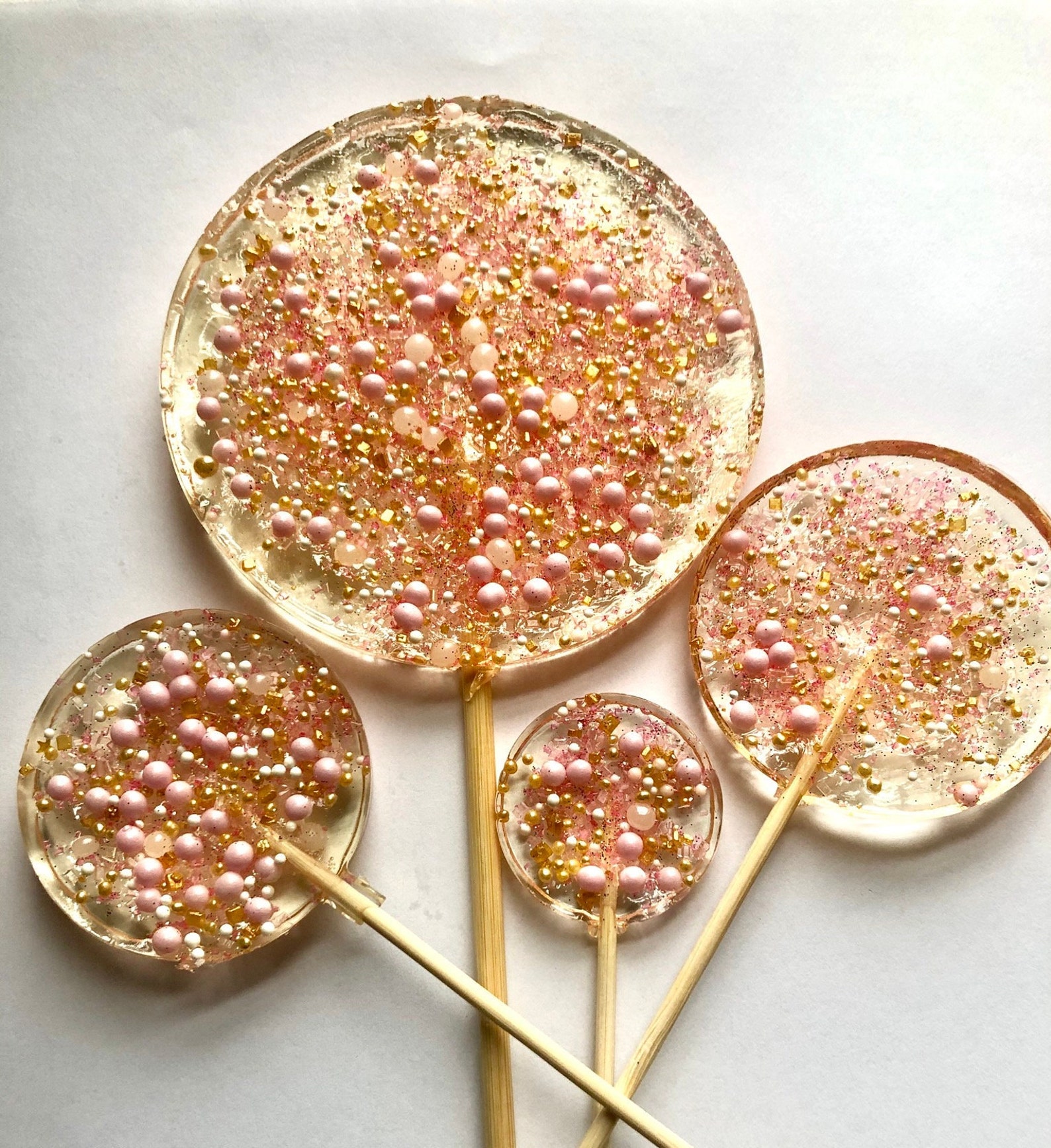 Pink Confetti Cake Topper/hardcandy-babyshower Bridalshower - Etsy