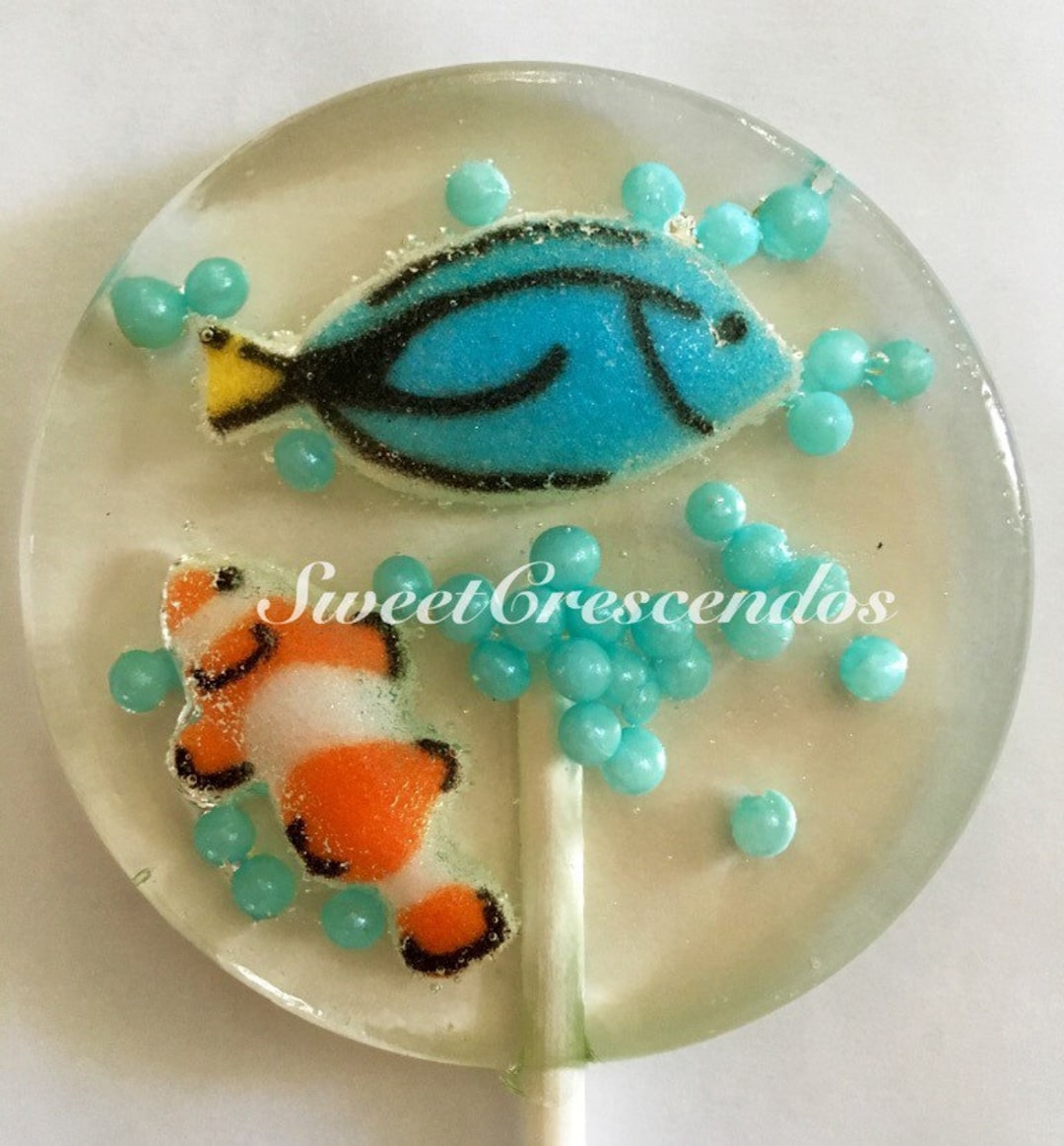 Clown Fish Lollipops Hard Candy Lollipops Edible Party Favors - Etsy