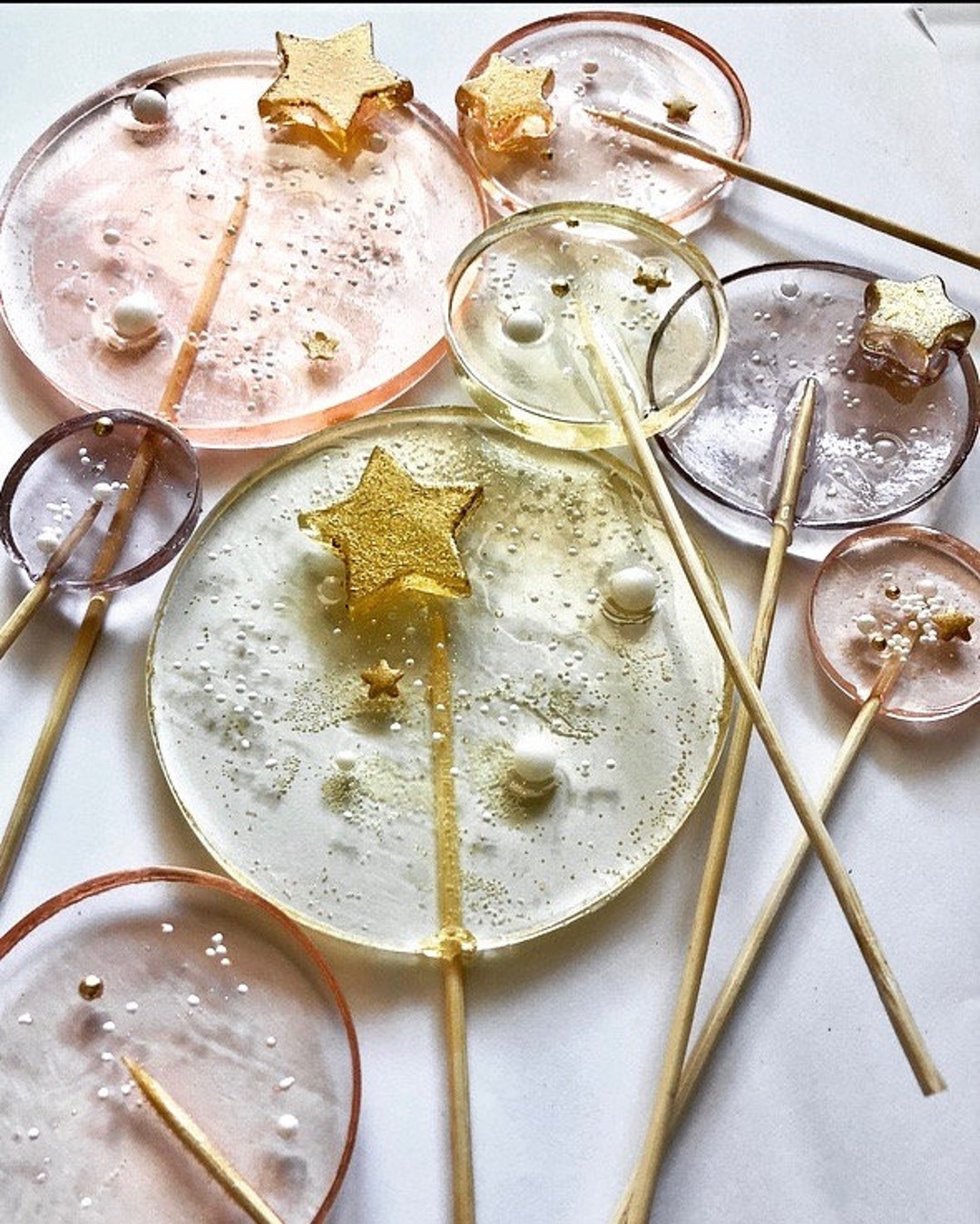 8 Lollipop Cake Toppers- Hard Candy-birthday-cake-lollipops ...