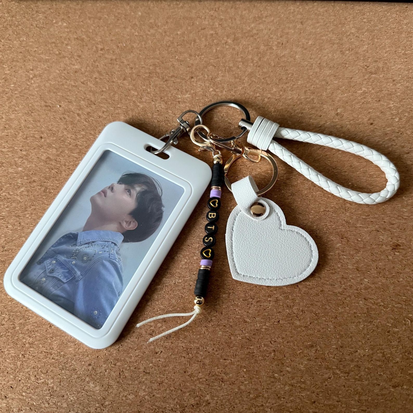 Photo Card Holder Keychain | K-pop Accessory & Bag Charm Gift With BTS ...