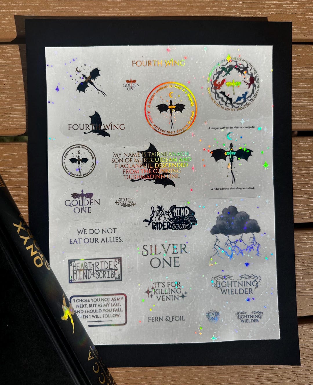 Fourth Wing Sticker Sheet - 21 Stickers - Etsy