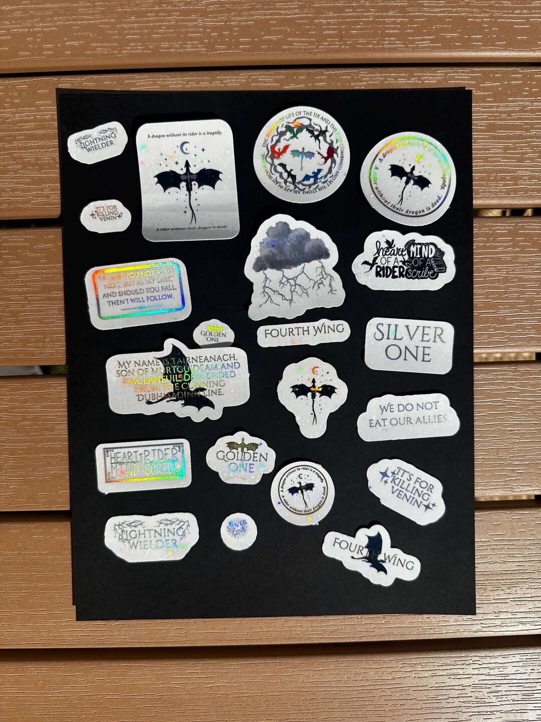 Fourth Wing Stickers - Individual - Etsy