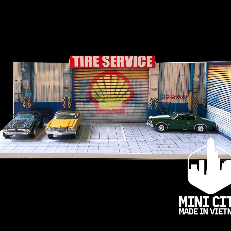 1:64 Scale Diorama Garage - Etsy