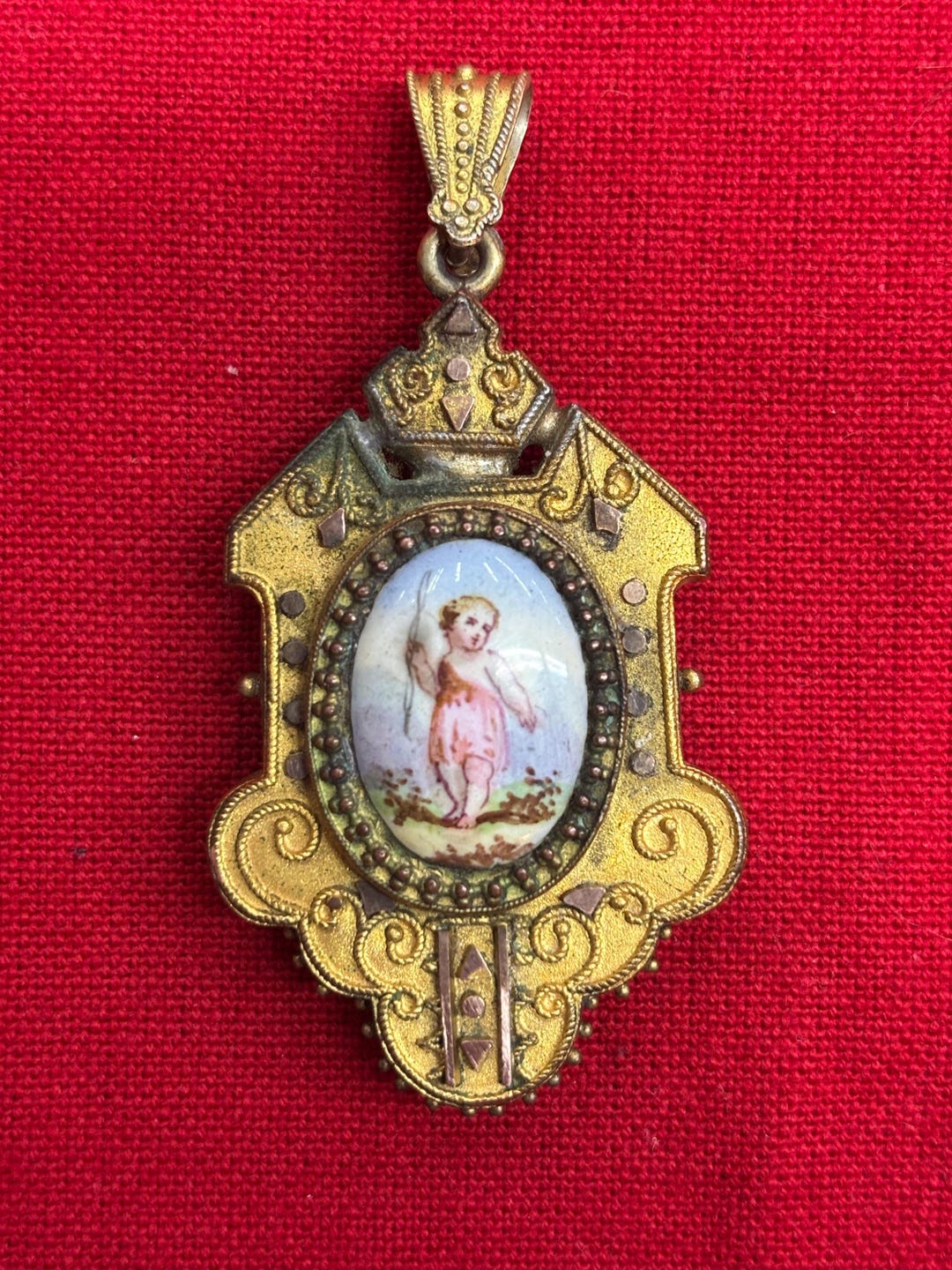 18th Century Rare Victorian Beautiful Antique Estruscan Revival Gold ...