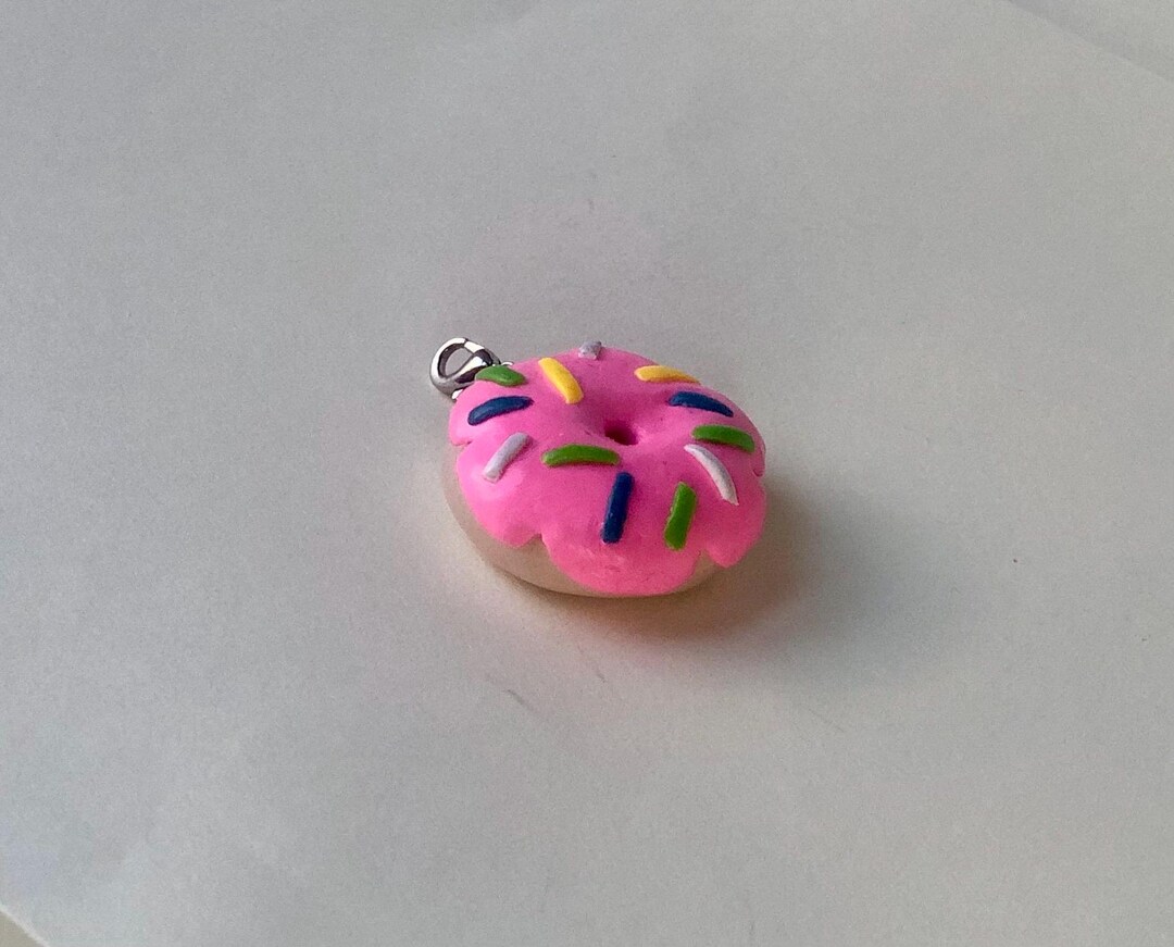 Mini Donut Keychain or Magnet -polymer Clay Art - Etsy
