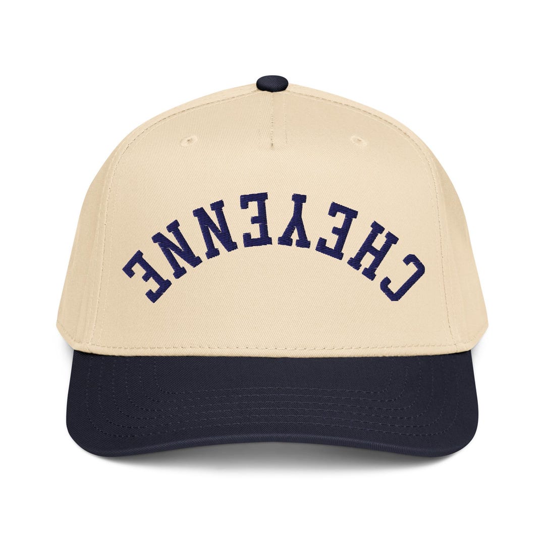 CHEYENNE Upside Down Hat - Custom Embroidered Cheyenne Hat, Inverted ...