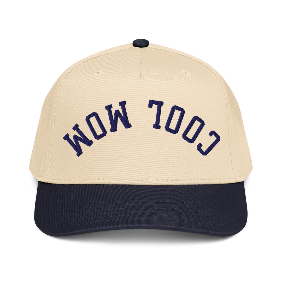 COOL MOM Upside Down Hat - Custom Embroidered Cool Mom Hat, Inverted ...