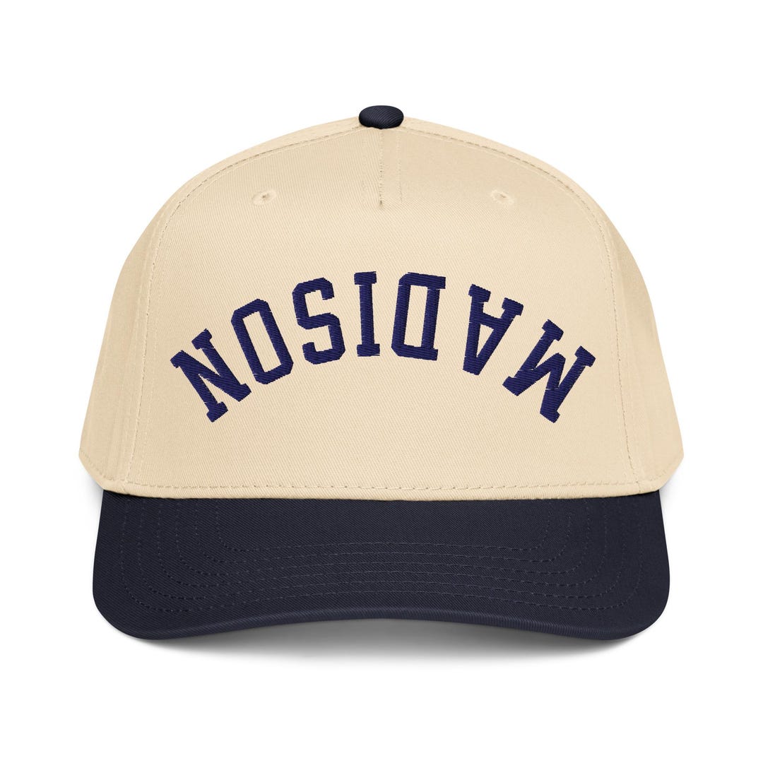 MADISON Upside Down Hat - Custom Embroidered Madison Hat, Inverted City ...