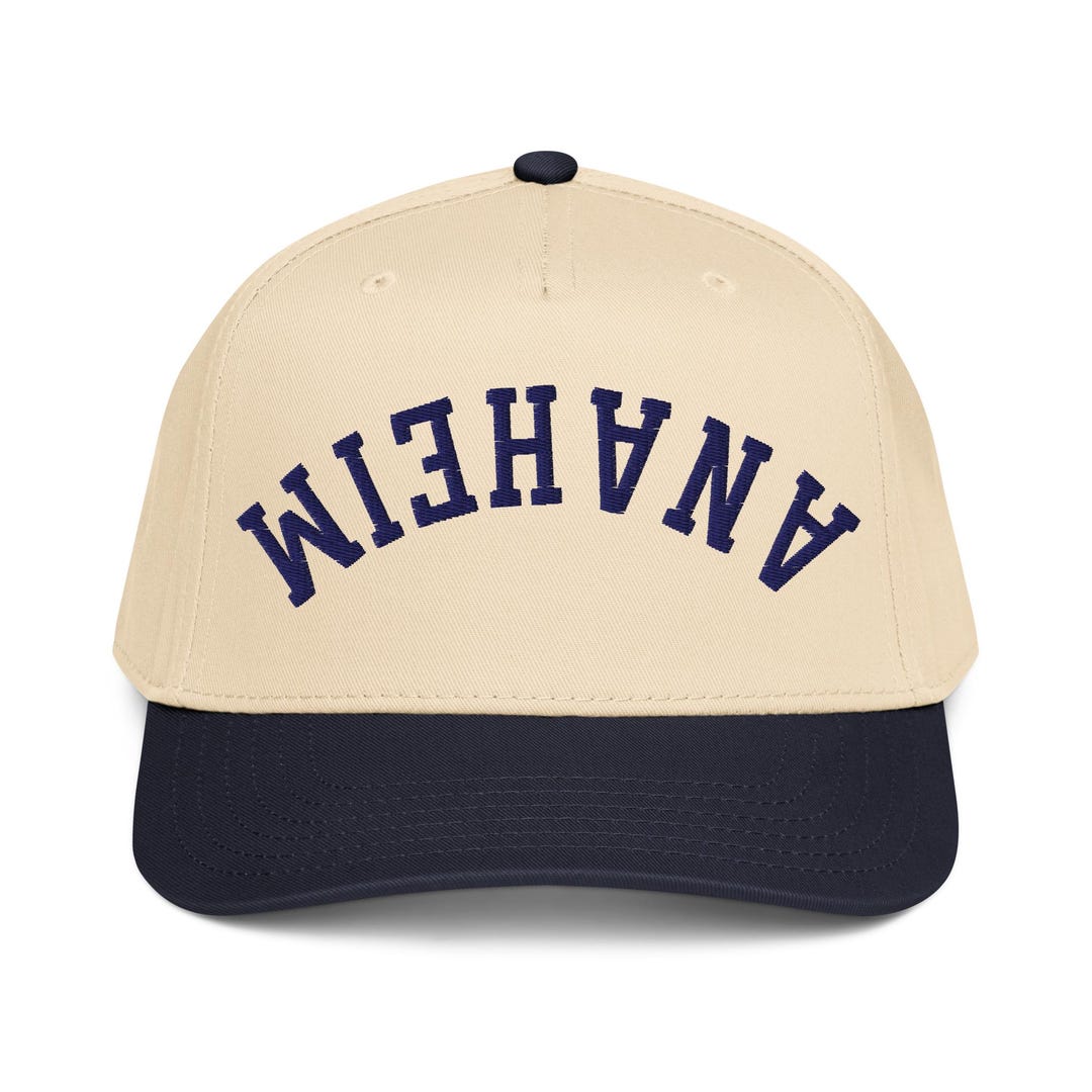 ANAHEIM Upside Down Hat - Custom Embroidered Anaheim Hat, Inverted City ...