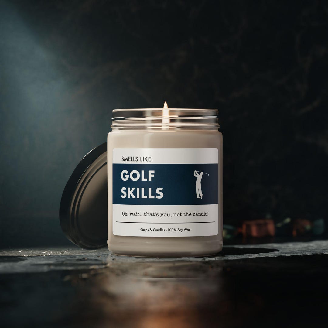 Funny Golf Candle - Smells Like Golf Skills - Boys Golf Gift ...