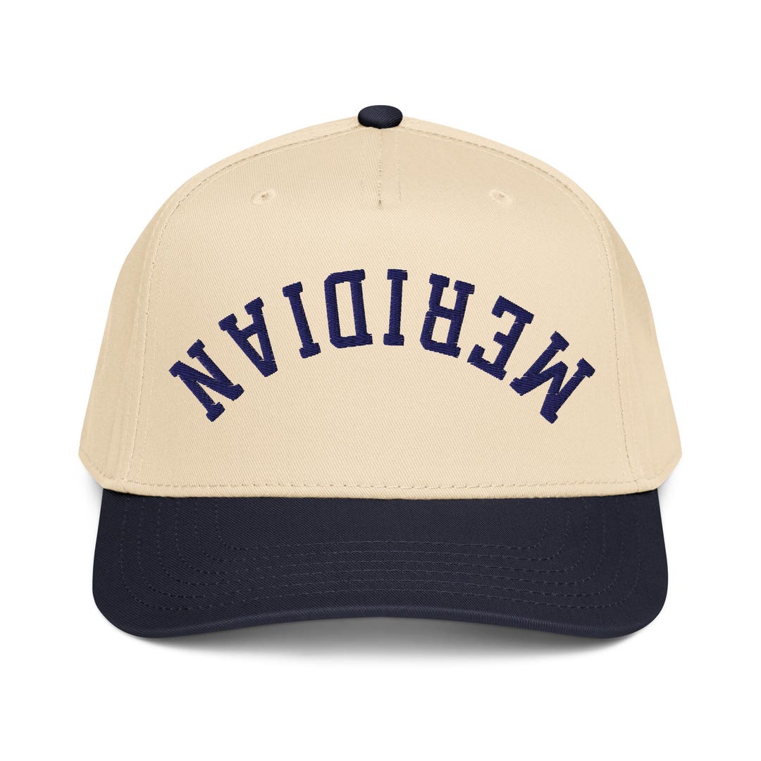 MERIDIAN Upside Down Hat - Custom Embroidered Meridian Hat, Inverted ...
