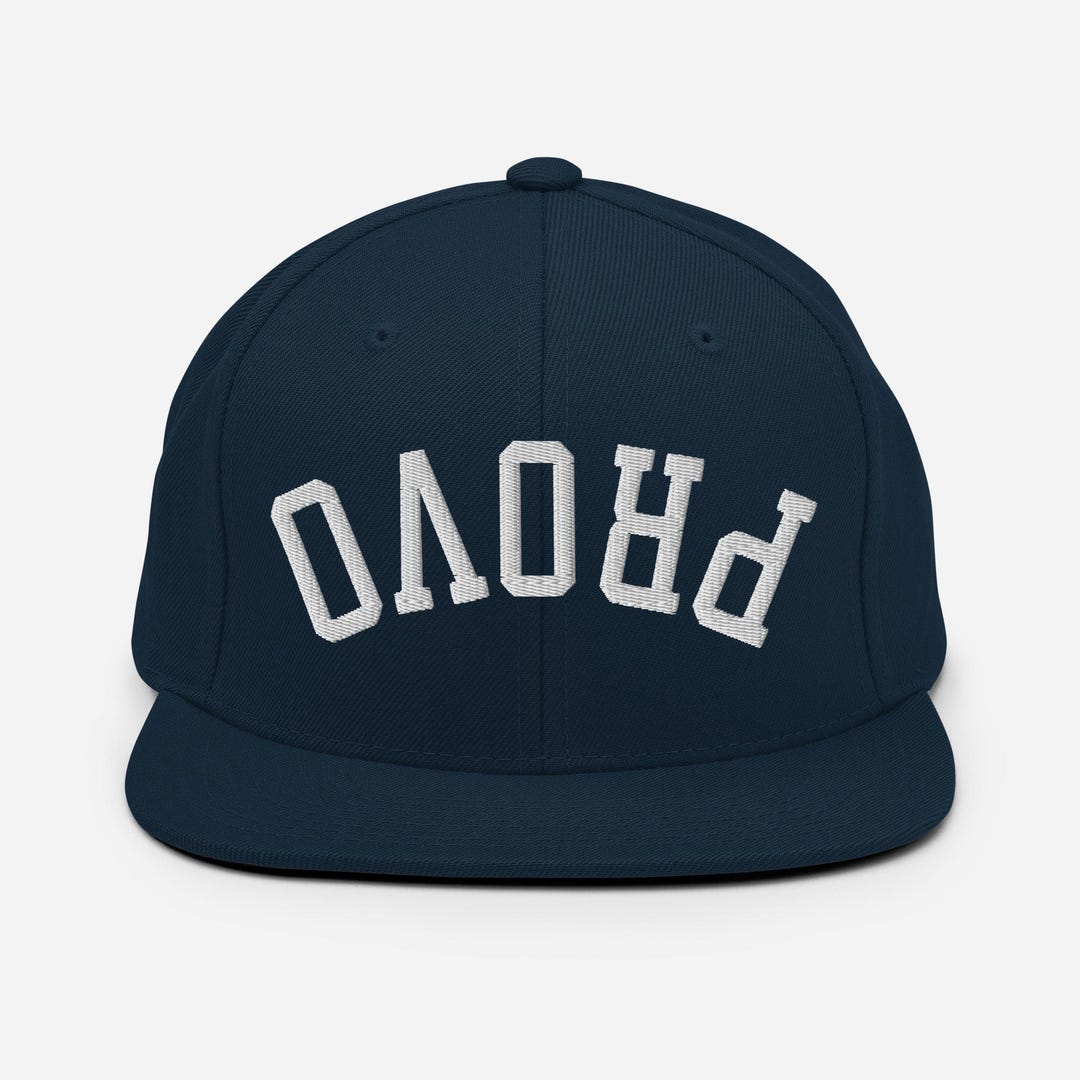 Provo Upside Down Hat - Custom Embroidered Provo Hat, Inverted City ...