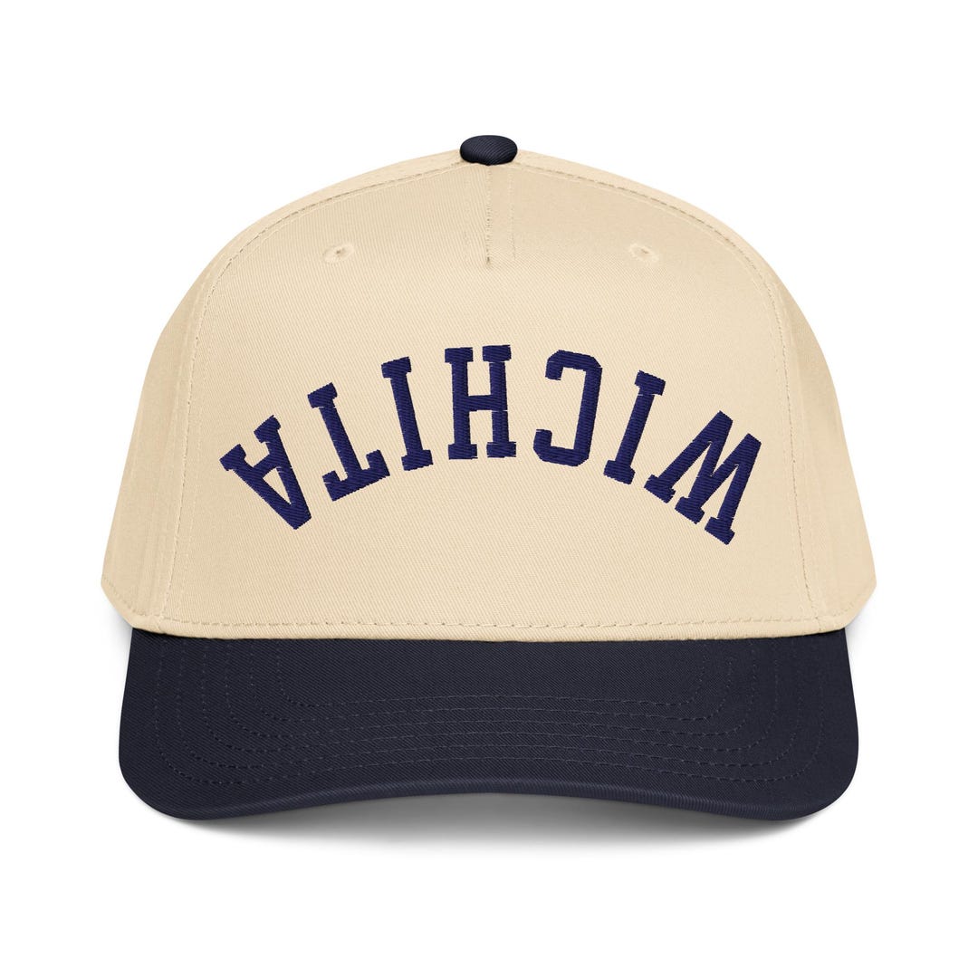WICHITA Upside Down Hat - Custom Embroidered Wichita Hat, Inverted City ...