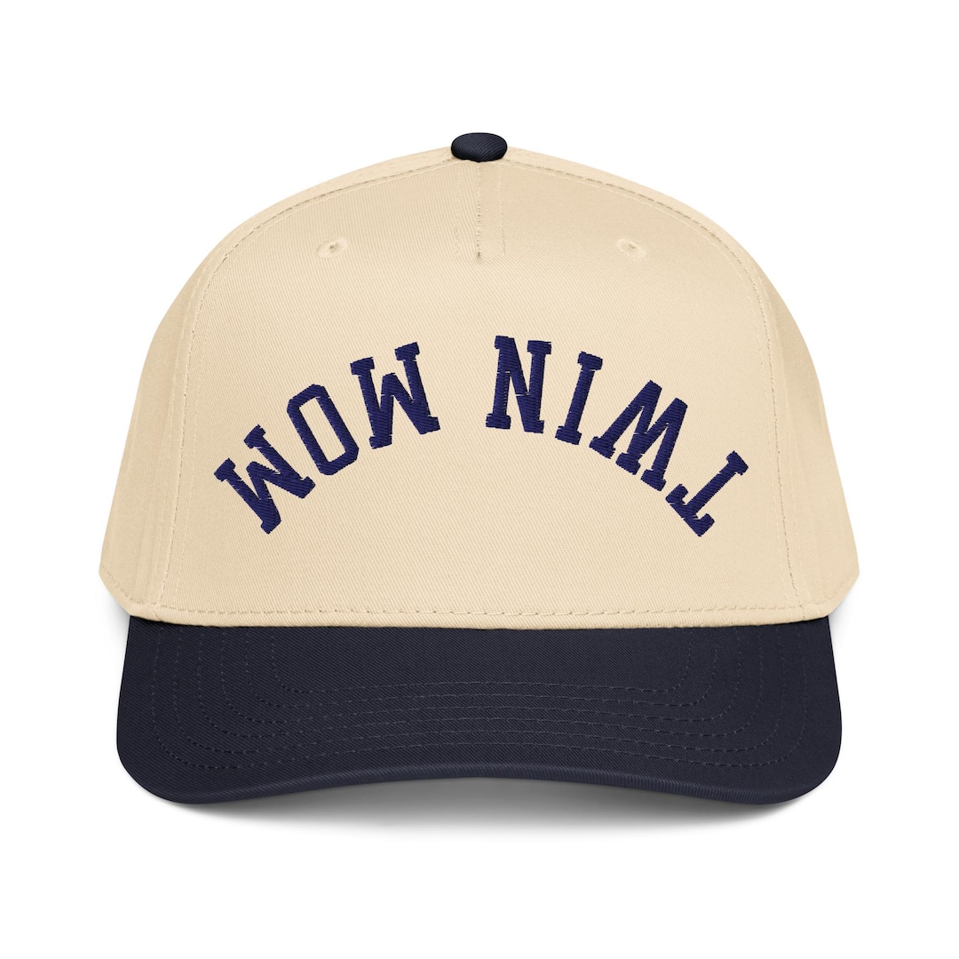 TWIN MOM Upside Down Hat - Custom Embroidered Twin Mom Hat, Inverted ...