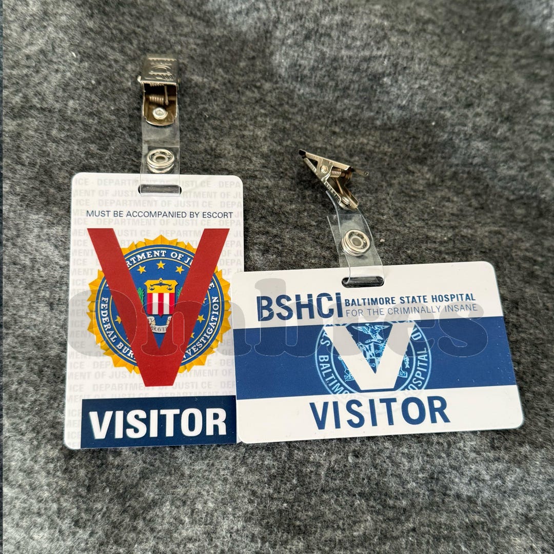 Hannibal TV Show FBI & BSHCI Visitor Badge Replica | Will Graham ...