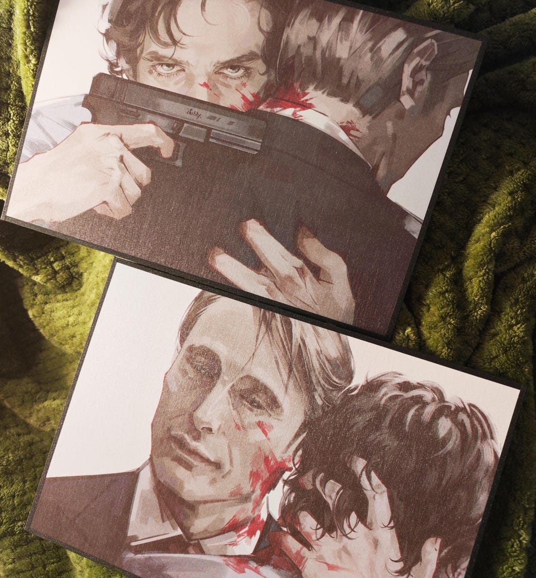 Hannibal TV Show |hannigram A4 Foil Print Art – "crimson Bond" Art ...