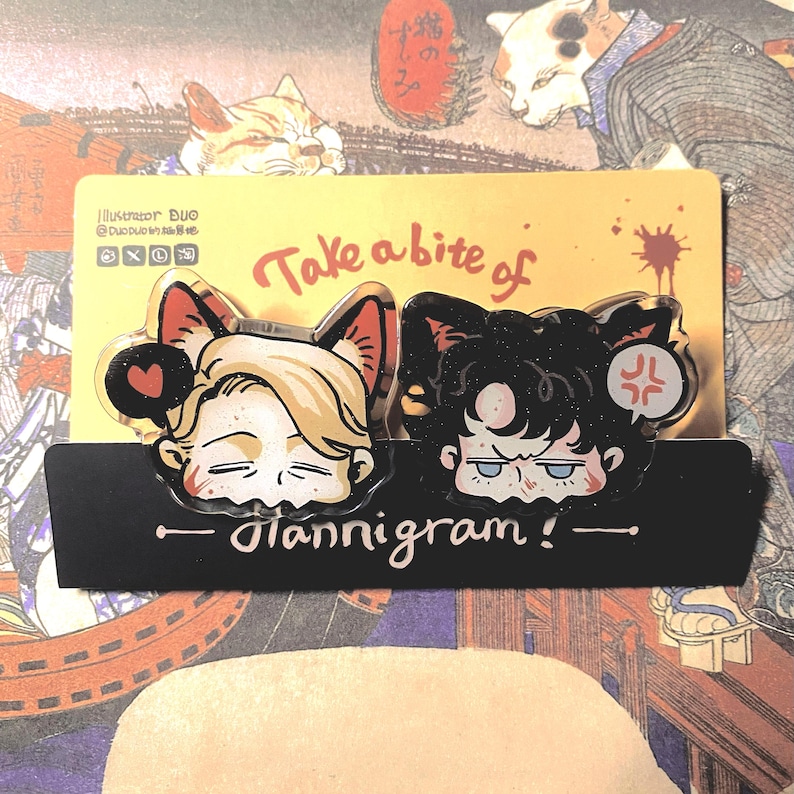Hannibal TV Show PP Clip | Hannigram Chibi Cat Ear Paper Clip ...