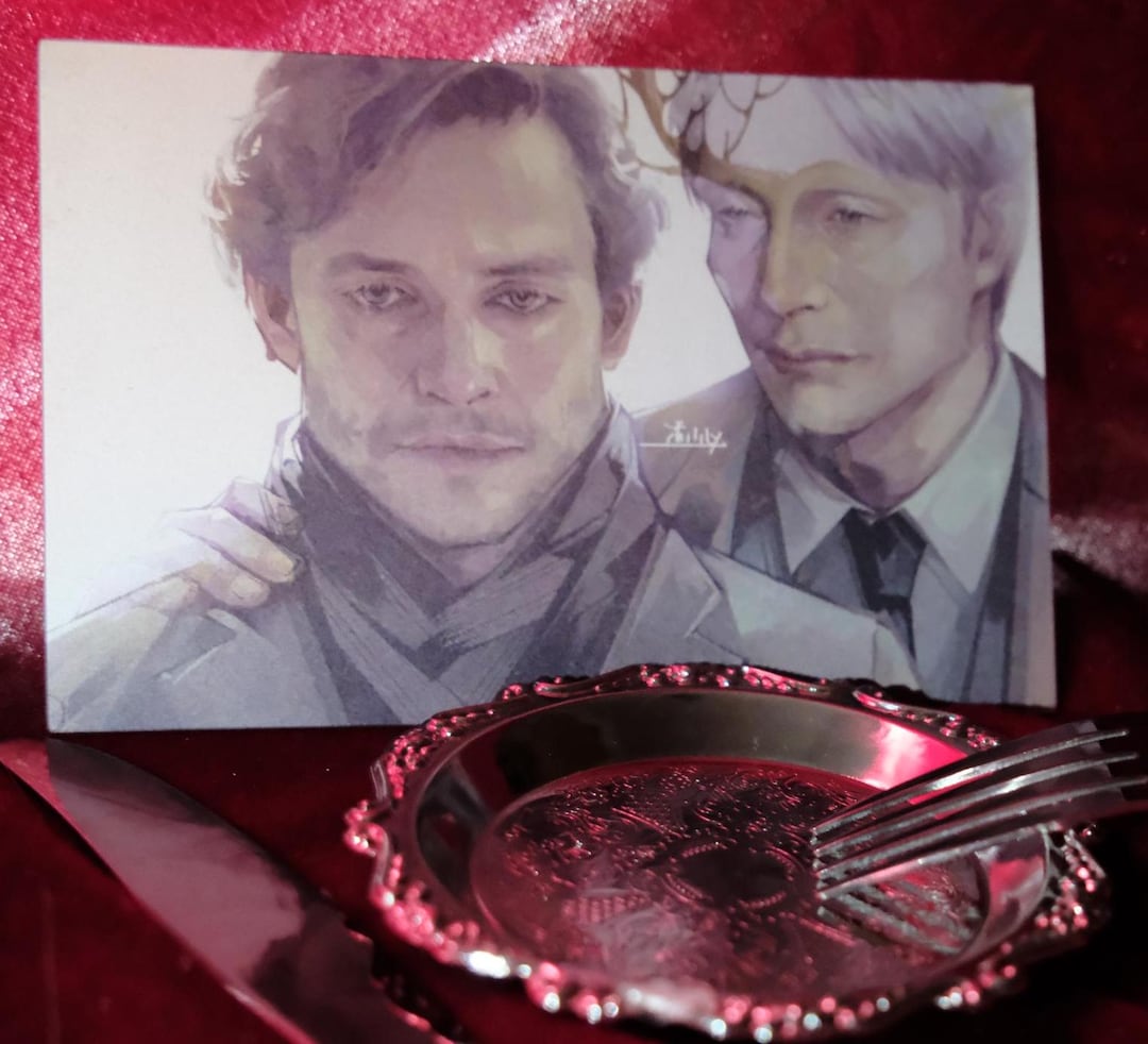 Hannibal TV Show Lenticular Art Card – Will Graham & Hannibal Lecter ...
