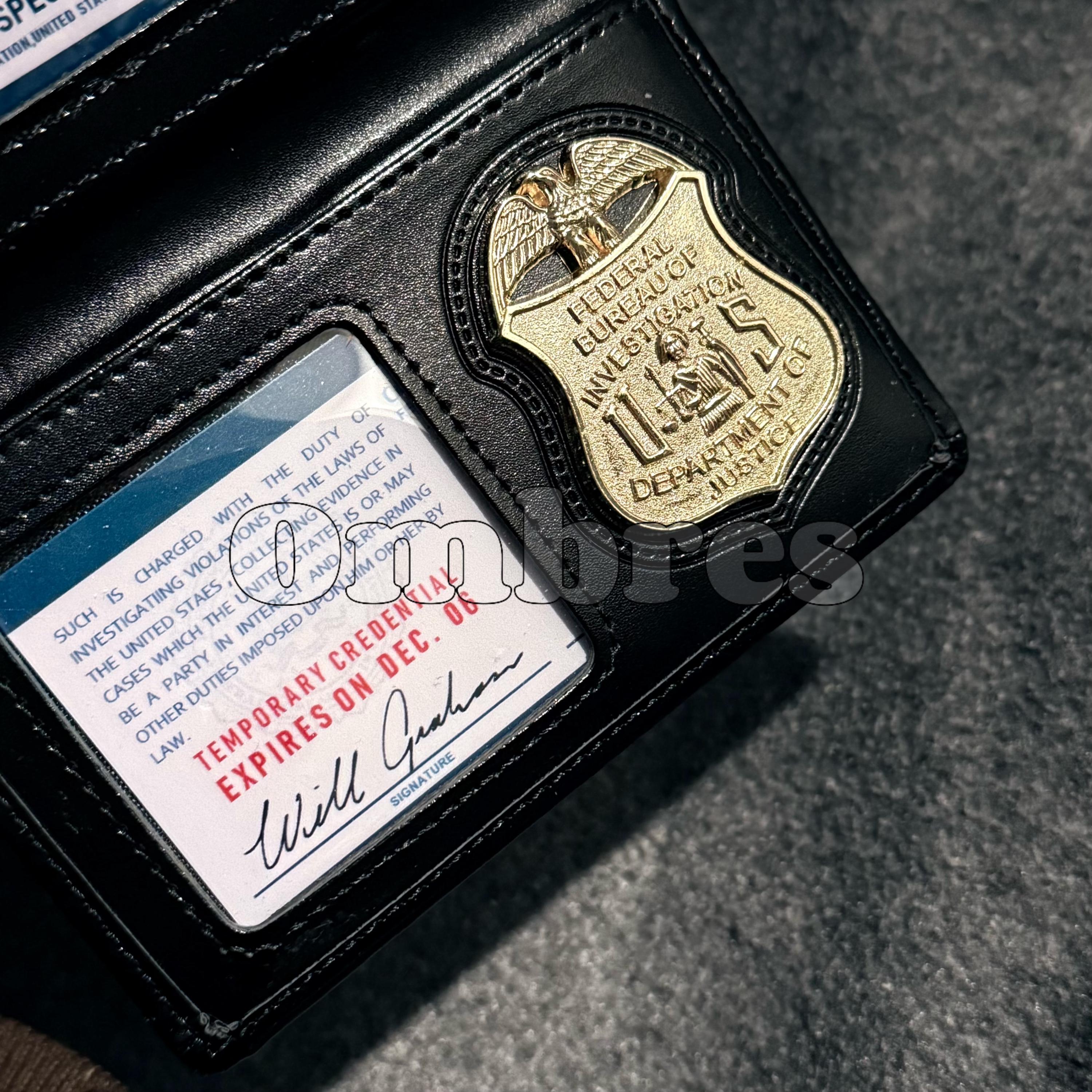 Hannibal TV Show ID Card Holder Leather Wallet With Metal Badge Wallet ...