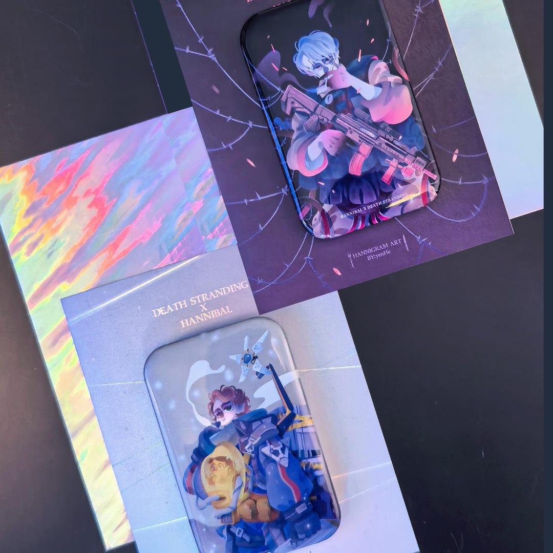 Hannibal & Death Stranding AU - 85mm Metal Badges | Reflective ...
