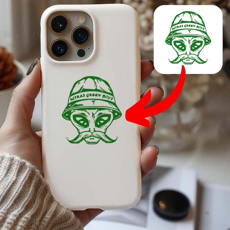 Green Alien Logo - Etsy