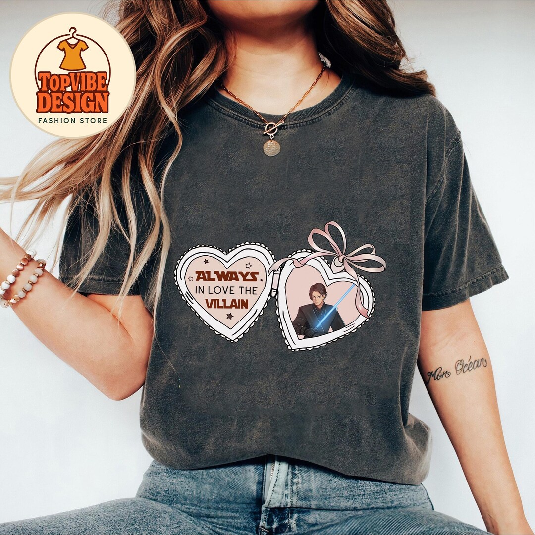 Anakin Skywalker Always in Love the Villain Shirt, Coquette Bow Locket ...