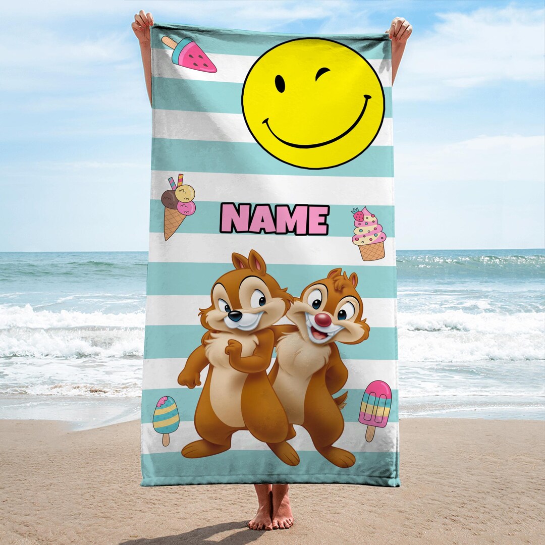 Disney Chip & Dale Bath Bath Pool Beach Towel, Baby Super Soft, Towel ...