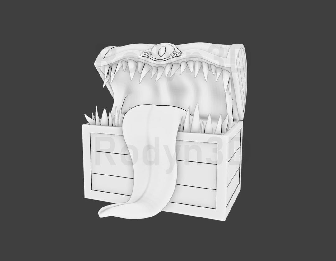 Mimic Chest Fantasy 3D Miniature D&D (STL, Sizable) - Etsy
