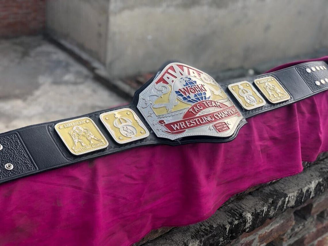 AWA Tag Team World Heavyweight Championship Wrestling Belt Durable ...