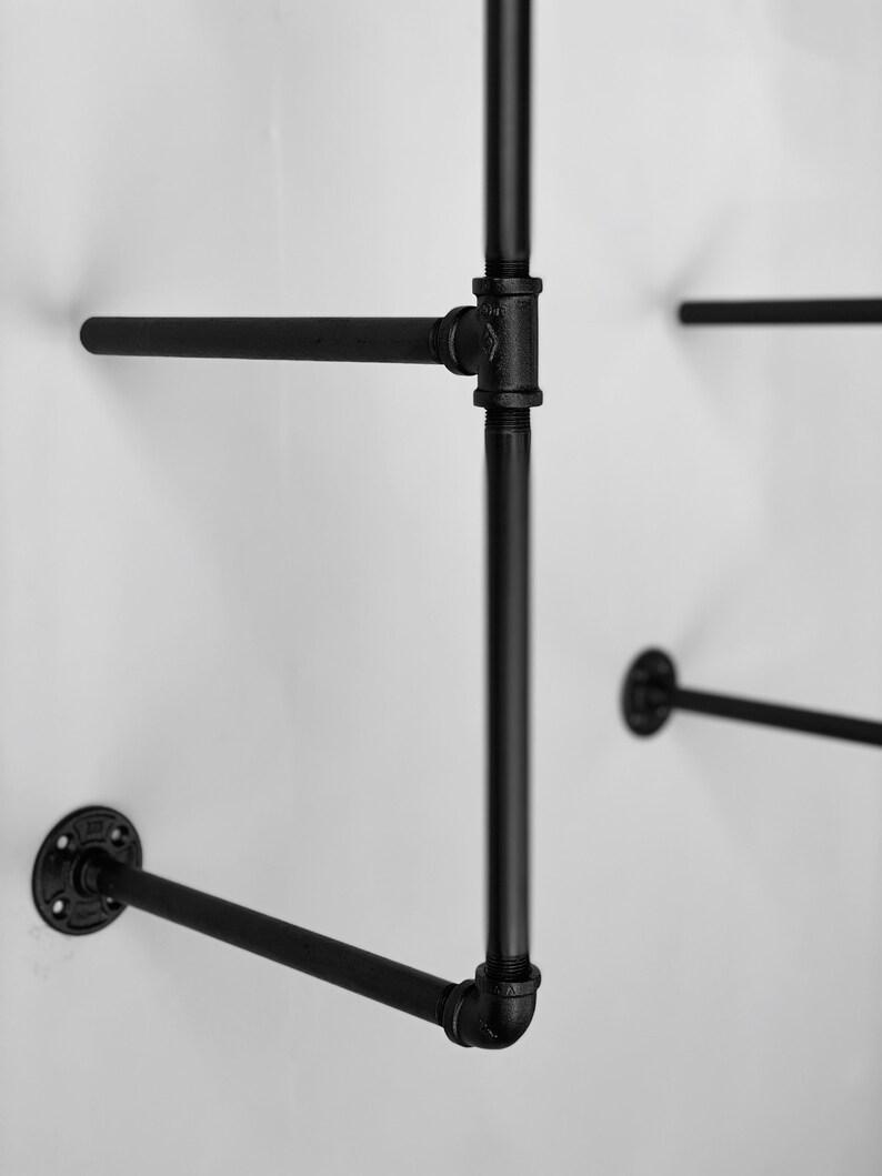 3 Tiered Shelf Brackets | Industrial Shelving Unit Frame | Rustic ...