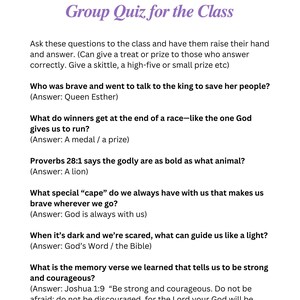 Queen Esther Bible Lesson: Sunday School Curriculum (printable) - Etsy