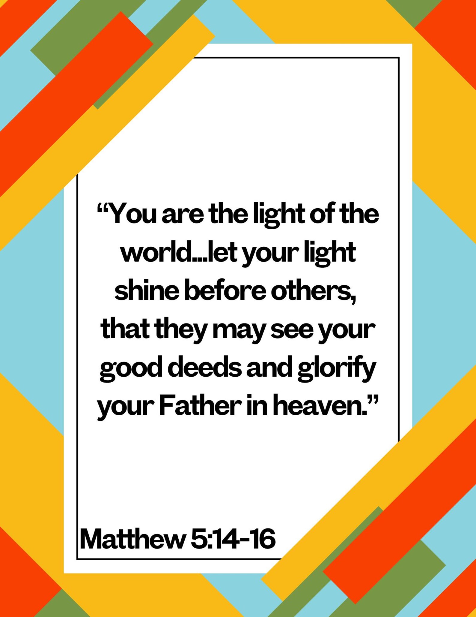 Light of the World Sunday School Lesson: Bible Curriculum, Crafts, and ...