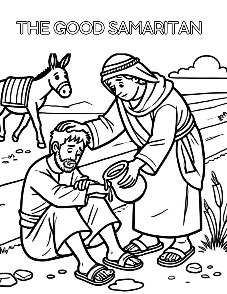 Good Samaritan Sunday School Lesson: Bible Story Activity Pack (digital ...