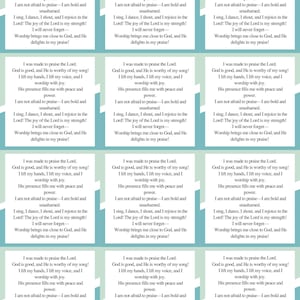Praise & Worship Bible Lesson: Christian Classroom Activity Pack (ages ...