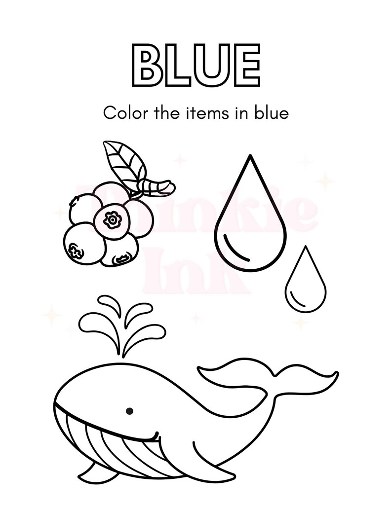 Color Learning Workbook | 21-page Preschool Printable Activity Book ...