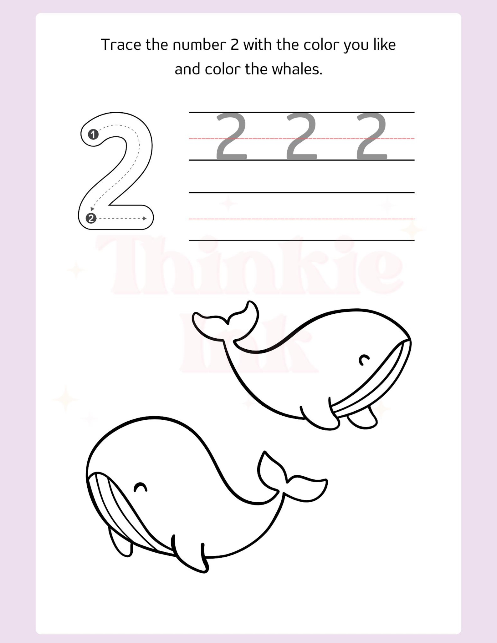 Numbers 1-9 Tracing and Coloring Workbook | 18-page Printable Activity ...