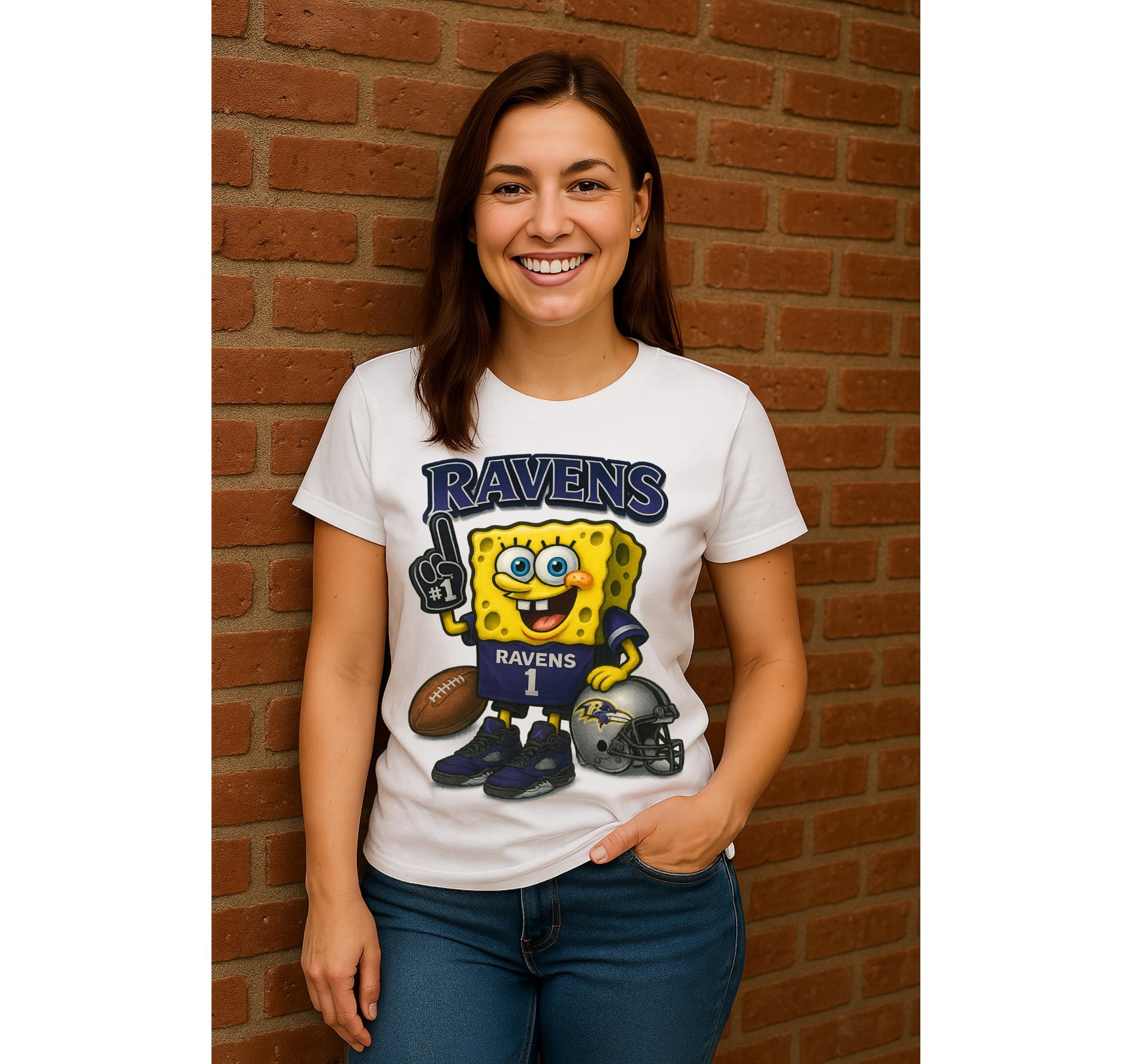 Ravens Spongebob DTF Transfer | Digital Download | Game Day Shirt ...