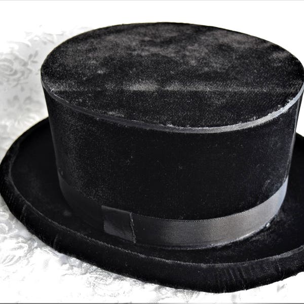 Velvet Top Hat - Etsy