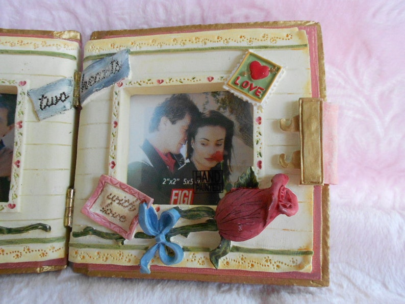 VALENTINE DIARY Book FRAME Picture Photo Red Rose Bud Flower - Etsy