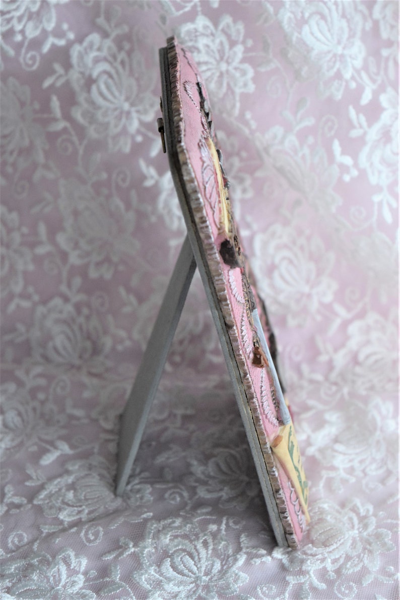 Vintage VICTORIAN PICTURE FRAME Photo Pink Lady Photograph | Etsy