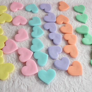 Set of 6 FAKE CONVERSATION HEARTS Candy Cookies Bakery Display Pink ...