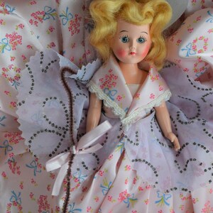 Vintage MARCIE DOLL Little Bo Peep Nursery Rhyme PINK Rose Dress Blue ...
